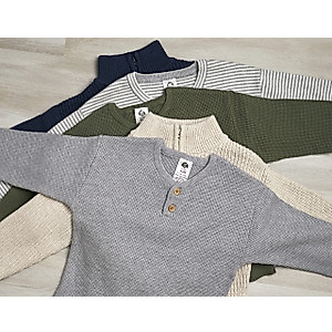 Gerber Baby and Toddler Boys Zip Front Sweater, Dark Gray, 3T