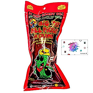 Chamoy Pickle Kit, Mexican Sour Candy Dulces, Delicious Sour Belts, Lucas 7 Pc