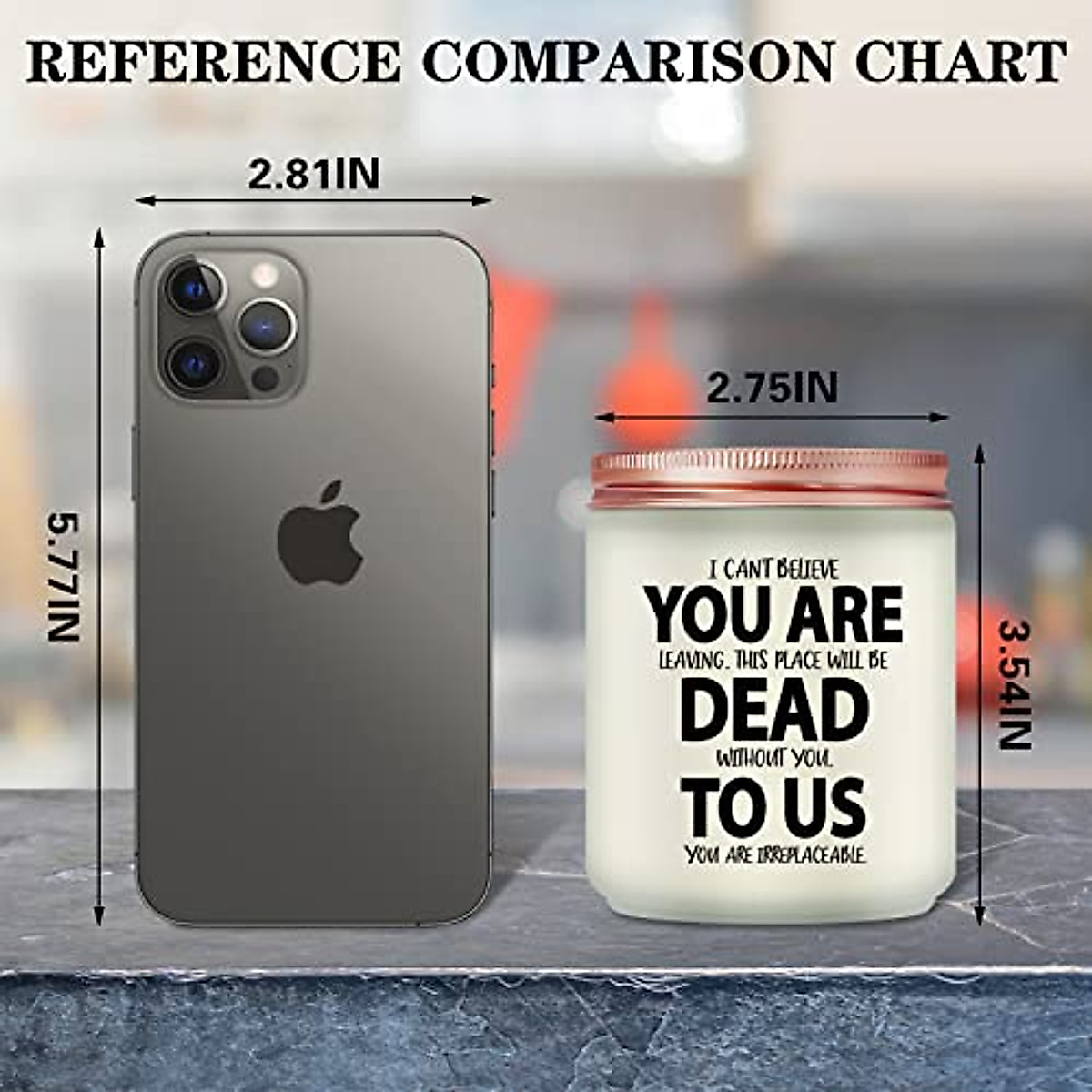 Maybeone Going Away Gifts for Coworkers - Lavender Scented Candle Gifts - Farewell Gifts, Leaving Job Gifts for Women Coworker, Boss - Goodbye Gifts for Colleagues, Men, Women, Friends