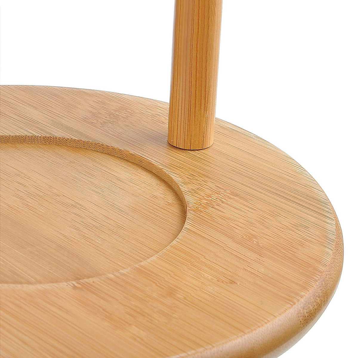 VINA Tirrinia Wine Rack, Wine Glass Holder and Bottle Drying Rack, Bamboo Wine Storage with Holds 6 Glasses and 1 Bottle, Wine Glass Rack-Free Corkscrew, Best Gift for Wine Lover & Friends