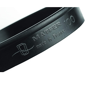 Matfer Bourgeat 346706 Exoglass Tart Rings 3-1/3" Black