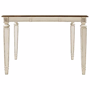 Signature Design by Ashley Realyn Dining Room Table, 0, Off White And Brown