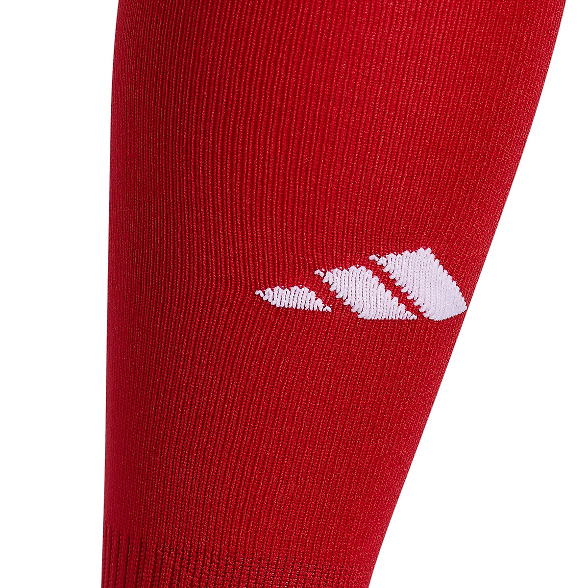 adidas Metro Soccer (1 Pair) Long Over The Calf Team Sports Socks, Power Red/Clear Grey/White/6, Medium