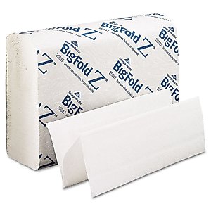 BigFold Z 20887 Paper Towels, 10-2/5-Inch x10-4/5-Inch, 220 Towels/PK 10PK/CT, White