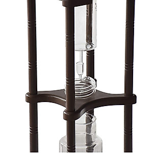 Nispira Cold Brew Drip Tower Iced Coffee Maker Glass Wooden Stand 25 Cups