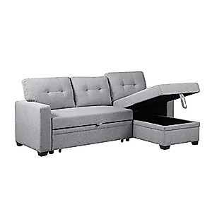 Devion Furniture DVV-5012 Sofabed, Light Gray
