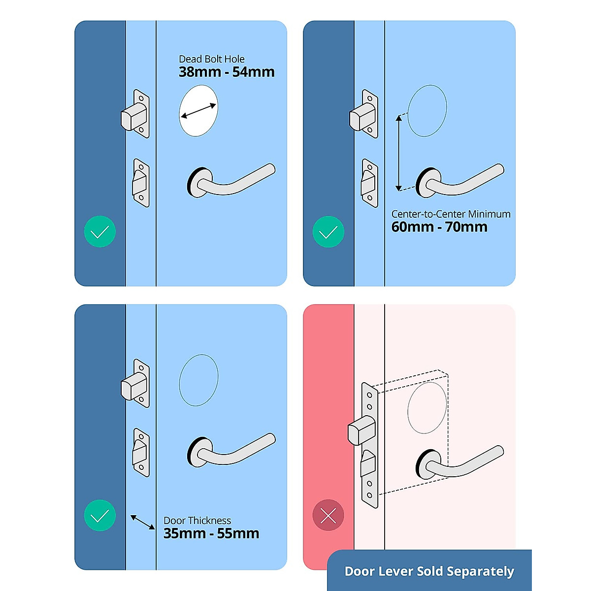 eufy Security E130 Smart Lock Touch, Fingerprint Keyless Entry Door Lock, Bluetooth Electronic Deadbolt, Touchscreen Keypad, IP65 Weatherproofing, Compatible with Wi-Fi Bridge (Sold Separately)