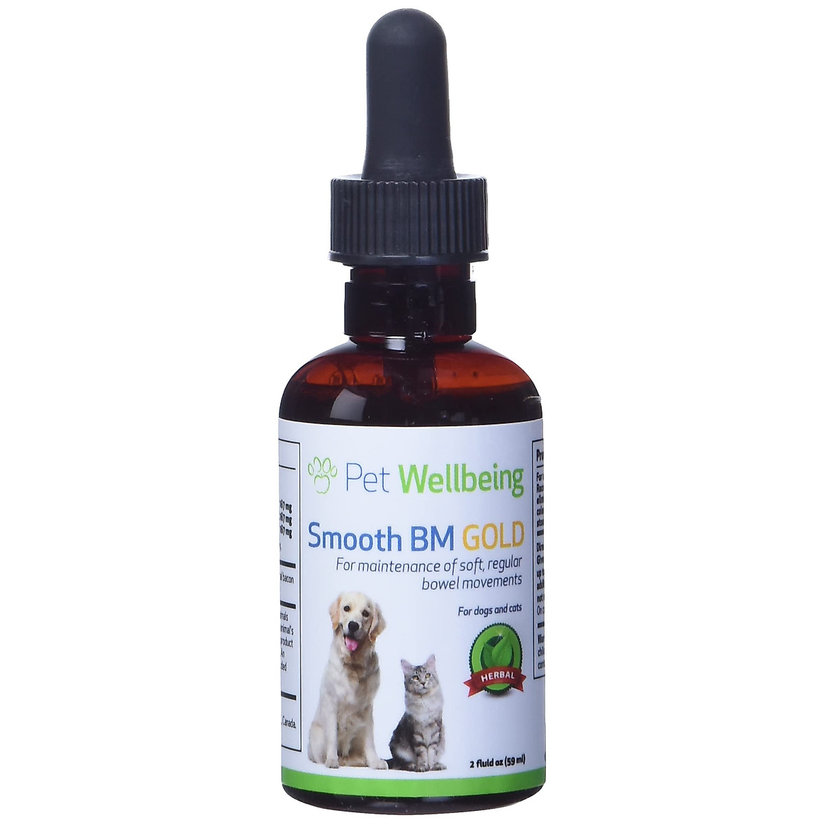 Pet Wellbeing Smooth BM Gold for Dogs - Vet-Formulated - Gentle Constipation Relief for Canines - Natural Herbal Supplement 2 oz (59 ml)