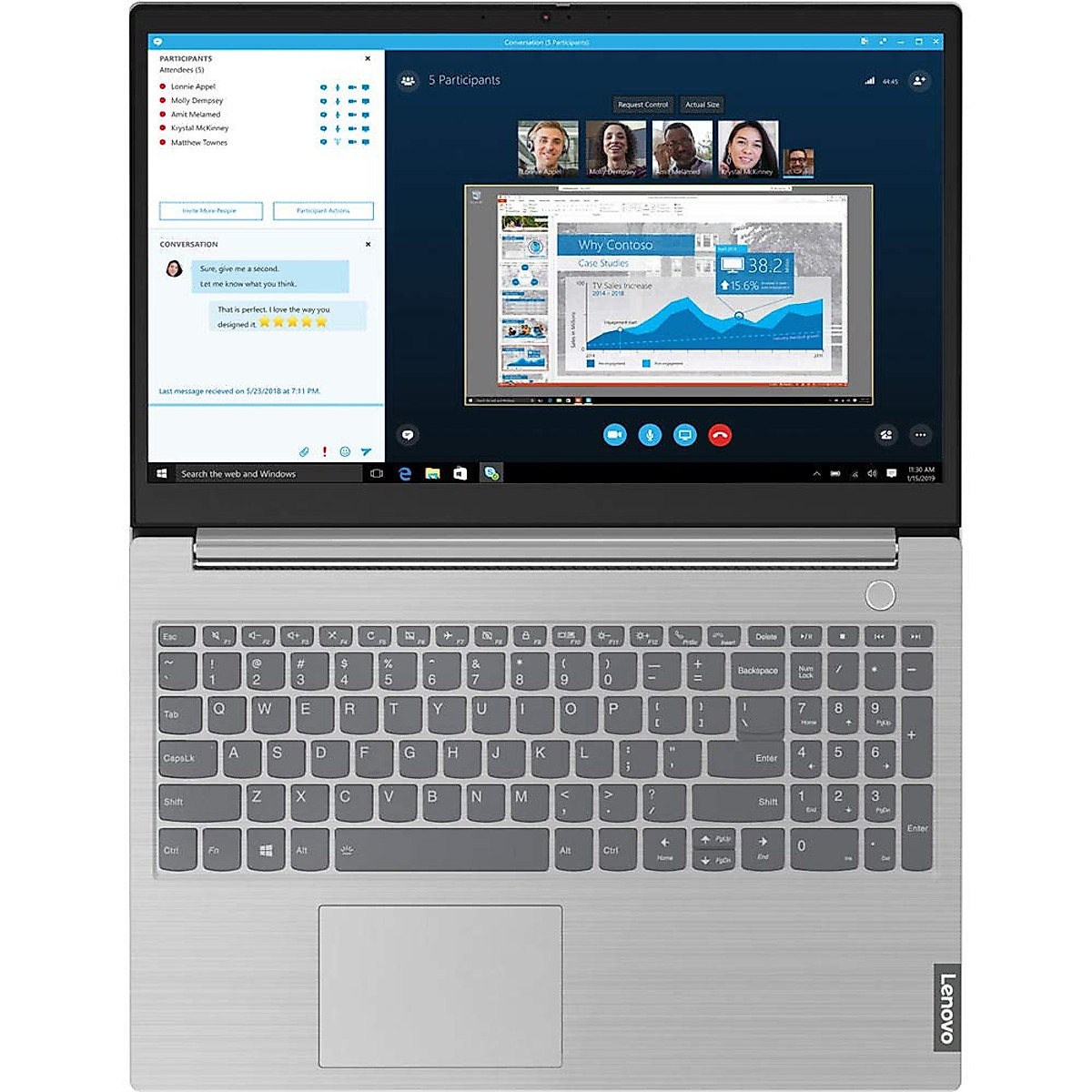 Lenovo ThinkBook 15 15.6" IPS FHD (1920x1080) Business Laptop (Intel Quad Core i7-1065G7, 32GB DDR4, 1TB SSD) Backlit, Fingerprint, Type-C, RJ-45, Windows 10 Pro, IST Computers HDMI Cable (Renewed)