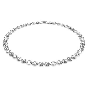 Swarovski Una Angelic Necklace with Clear Crystals on a Rhodium Plated Setting