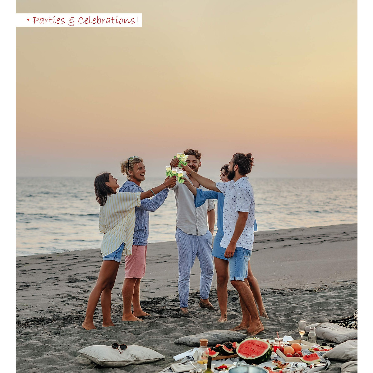 CoTa Global Green Cactus Plant Shaped Shot Glass Cool & Funny Whiskey Tequila & Alcohol Drinking Glass For Shots, Decor Shot Glasses 3.75" x 4" 1.5 Oz