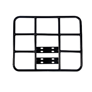 BigKing Food Delivery Box Rack Rear Grille,Electric Bicycle Delivery Box Rack Rear Grille 80kg Loading Seamless Steel Tube Universal for Motorcycle(Flat (53/43))