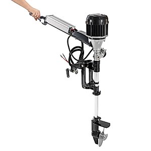 48V 1000W Electric Outboard Motor Brushless Trolling Motor Fishing Boat Engine Aluminum Alloy Trolling Motor Boat Engine 4800rpm Multi-gear Cruise For Fishery Aquaculture Outdoor Exploration