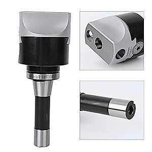 / 4 in Boring Head + R8-1-1/2-18 (7/16) Boring Bar + 3/4in Boring Cutter Set 40CR with Wrench for Household Industrial Use