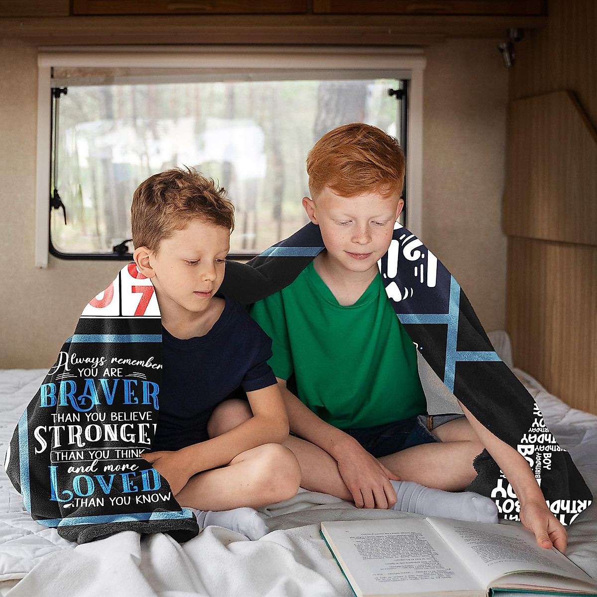 7 Year Old Boy Birthday Gifts, Birthday Gifts for 7 Year Old Boy, Best Gift for 7 Yr Old Boy Birthday Throw Blanket 50"X40", Seven Year Old Boy Birthday Gift Ideas, Birthday Present for Boys Age 7