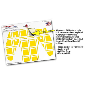 WraptorSkinz Skin Wrap compatible with Sony PS5 DualSense Controller Squared Yellow (CONTROLLER NOT INCLUDED)