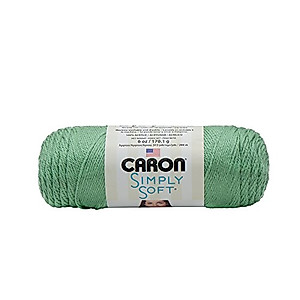 Caron Simply Soft Sage Yarn - 3 Pack of 170g/6oz - Acrylic - 4 Medium (Worsted) - 315 Yards - Knitting/Crochet