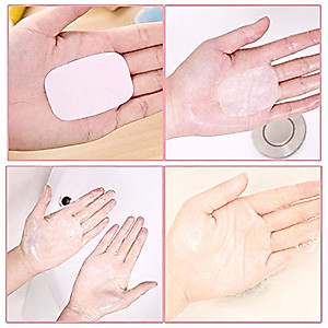 SuanlaTDS 40 Pcs Portable Disposable Paper Soap Sheets Hand Washing Bath Scented Paper Soap for Camping Hiking Travel