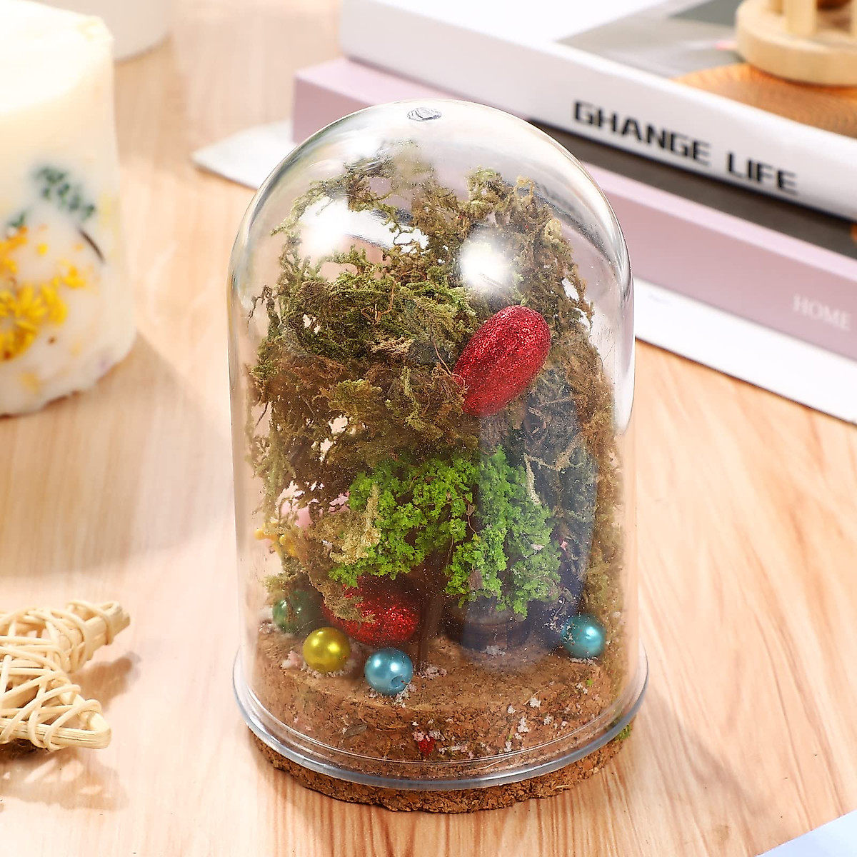 Garneck Artificial Fake Moss Lifelike Green Moss for Potted Plants Home Garden Patio Crafts Centerpieces Decor