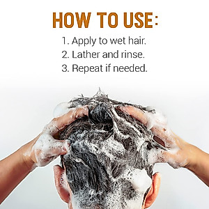 Woody's 2-in-1 Thickening Shampoo and Conditioner for Men, Fuller, Thicker Hair and Healthier Scalp, Cleanse and Condition, 12 oz.