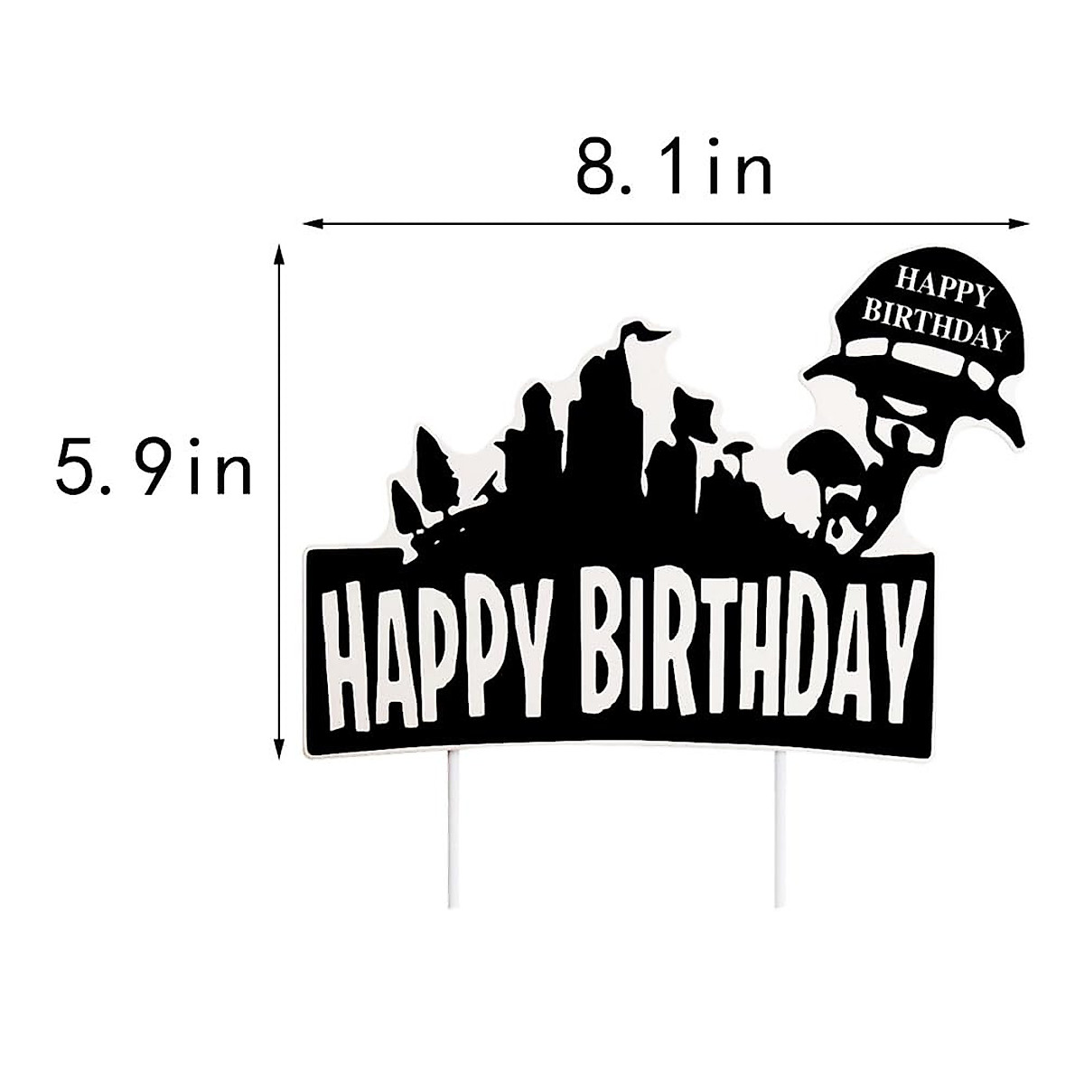 Auteby Happy Birthday Cake Topper - Video Game Birthday Party Cake Decorations Party Supplies