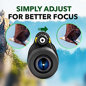STARSCOPE Monocular G3 - Long-Range 10x42 High Powered Monocular for Bird Watching, Hunting, Sports, and More | Small Monocular for Adults with BAK4 Prism and Wide Field of View