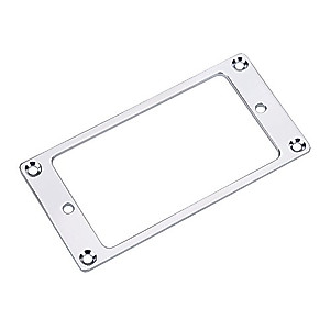 2Pcs Pickup Frame Mounting Rings Metal Humbucker Pickup Ring Electric Guitars Replacement Parts(Silver)