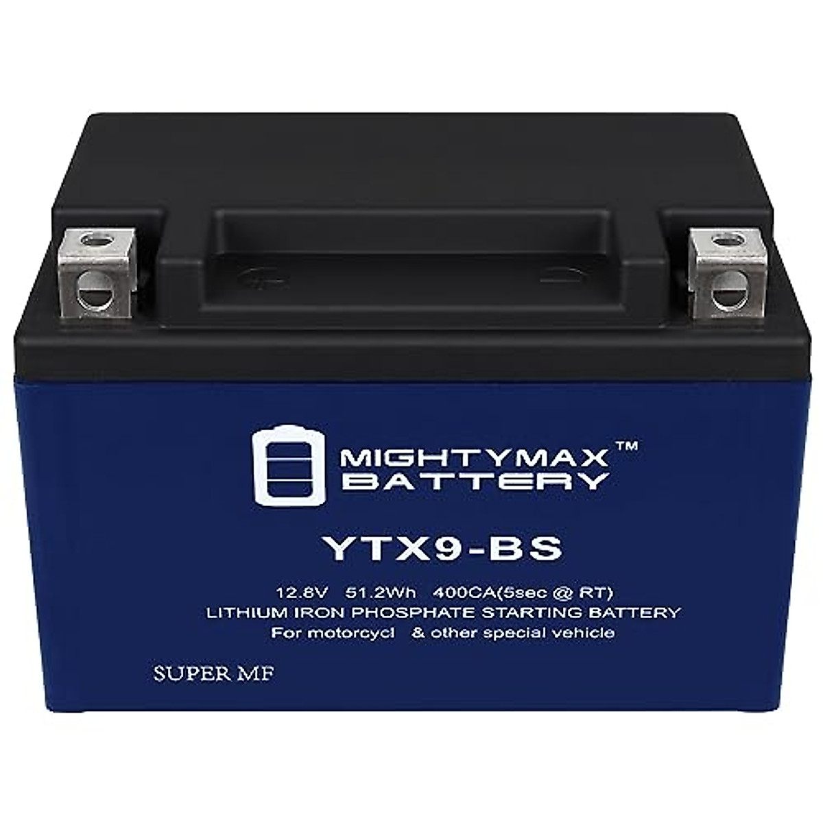 Mighty Max Battery YTX9-BS Lithium Battery Replaces Duralast Motorcycle PowerSport