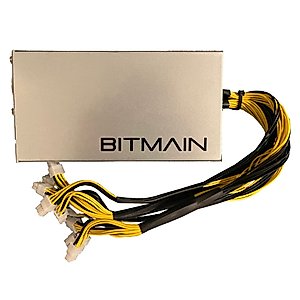 Bitmain GENUINE Antminer Power Supply APW7 PSU 1800w 110v 220v New Model for S9 or L3+ or Z9 Mini or D3 ASICs w/ 10 Connectors