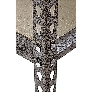 Super Large Bearing Capacity and Space Heavy Duty 5-Tier Steel Freestanding Shelving Storage Racks for Home Warehouse Storage, Silver, 4000 lbs Capacity