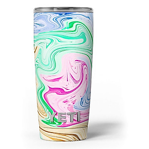 Design Skinz Mixed ColorOil - Skin Decal Vinyl Wrap Kit Compatible with The Yeti Rambler Cooler Tumbler Cups