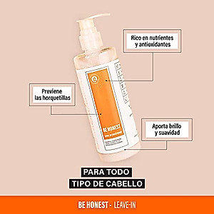 Ginger Milk Natural Care BE HONEST Leave-in conditioner for all hair types. Enriched with botanical oils to boost shine and manageability. Controls frizz. Free of parabens, alcohol, sulfates. 8oz