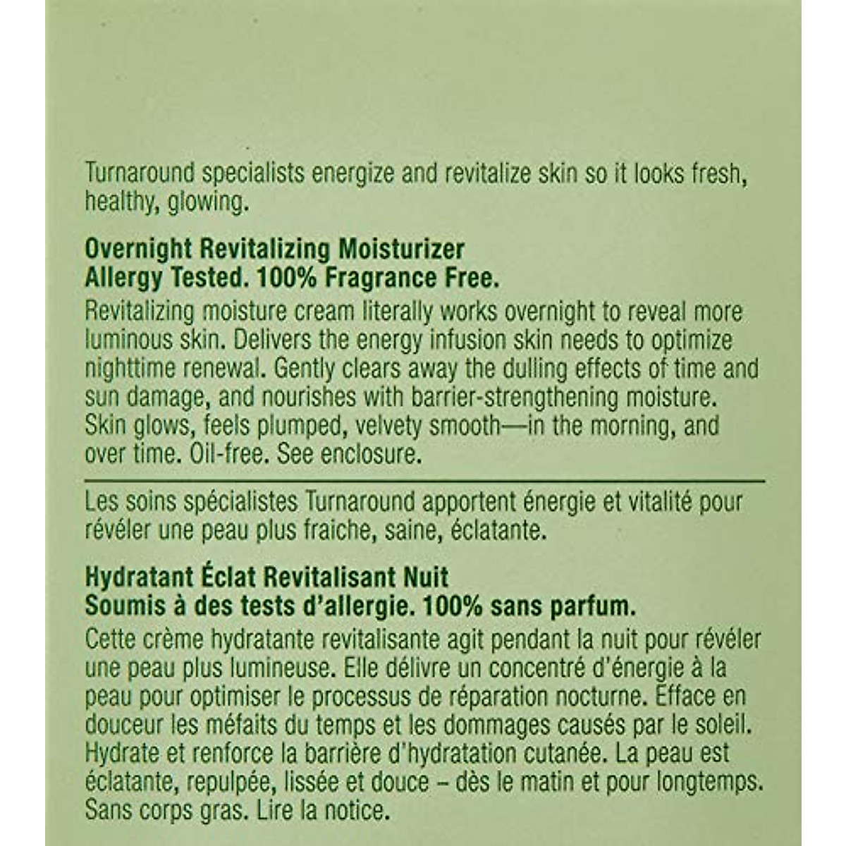 Clinique Turnaround Overnight Revitalizing Moisturizer for Women, 1.7 Ounce