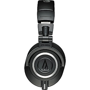 Audio-Technica ATH-M50x Monitor Headphones (Black) with 6Ave Cleaning Kit and 6-Pack Reusable Cable Ties