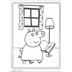 Coloring and Activity Set - Bundle Includes Peppa Pig Coloring Book, Peppa Pig Stickers, and 2-Sided Door Hanger (Peppa Coloring Book & Stickers)