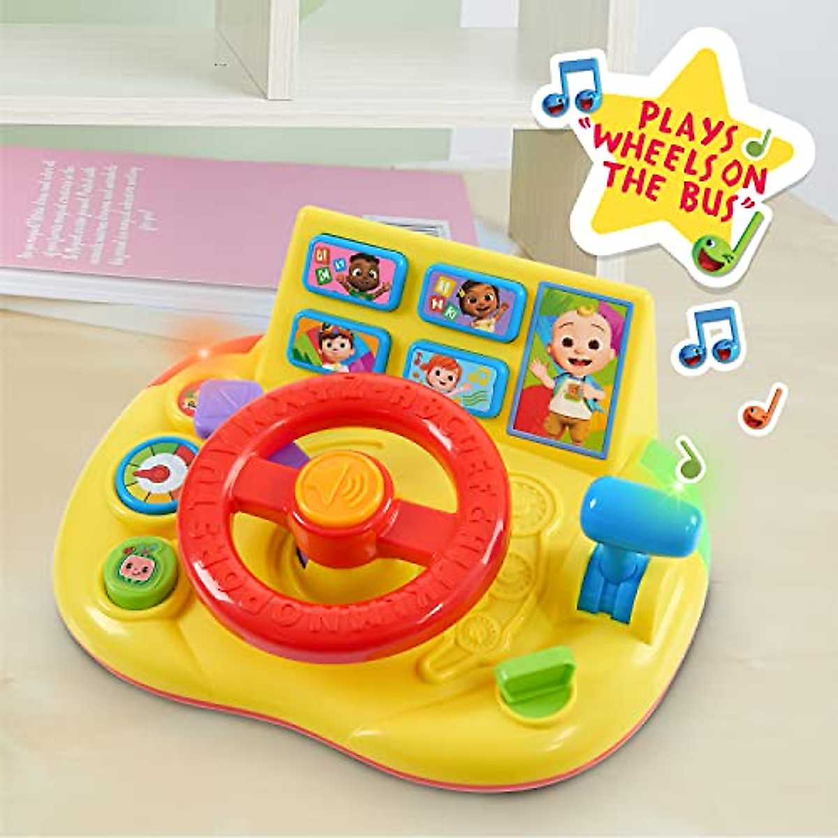 CoComelon Learning Steering Wheel, Learning & Education, Officially Licensed Kids Toys for Ages 3 Up, Gifts and Presents by Just Play