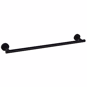 GERZWY Bathroom Towel Bar 30" Stainless Steel Towel Bar Matte Black Contemporary Style Wall Mount for Bath Kitchen AG1101C75-BK