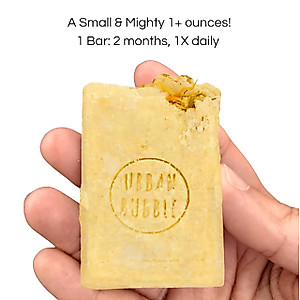 Urban Bubble Glow Face Duo: Clean, Vegan, Cold-Pressed Hydrating Facial Bar & Serum with Calendula, Helichrysum, and Ethiopian Frankincense Papyrifera is plumping, renewing, resurfacing, repairing