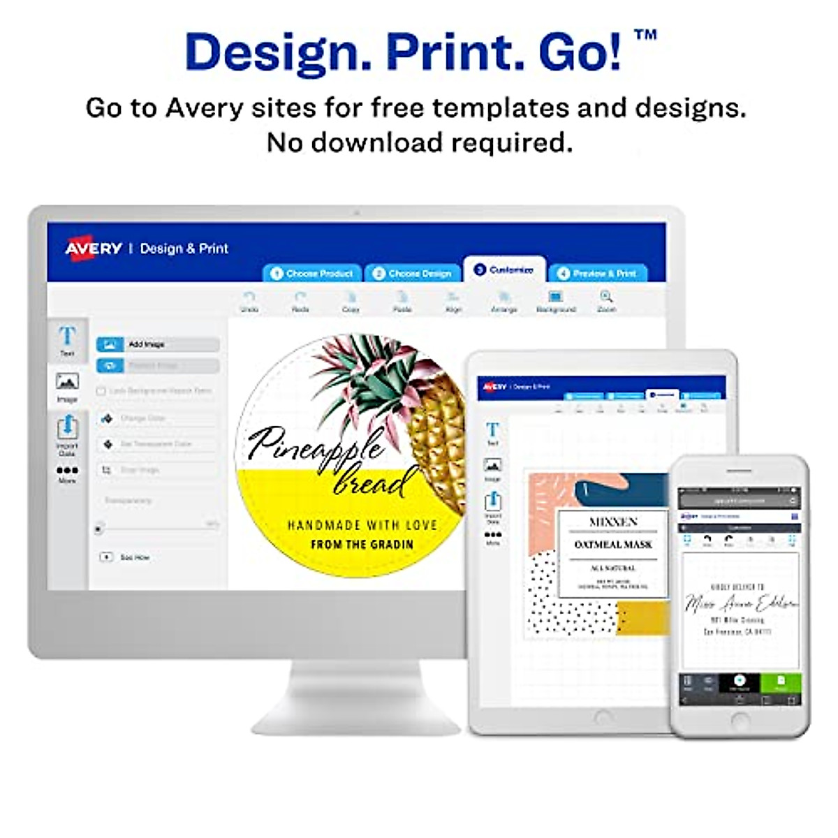 Avery Printable Greeting Cards, Quarter-Fold, 4.25" x 5.5", Matte White, 20 Blank Cards with Envelopes (3266)