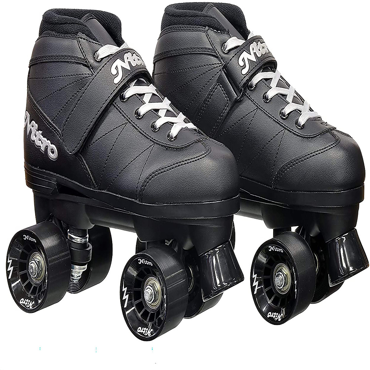 Epic Skates Super Nitro Indoor/Outdoor Quad Speed Roller Skates, Adult 6