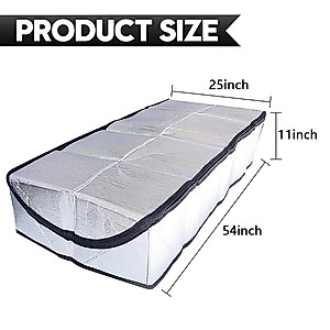 Attic Stairway Insulation Cover Energy Saving R-15.5 Class A Fireproof Attic Stairs Door Ladder Insulator Easy Installation Pull Down Tent with Zipper 25'' x 54''x 11''