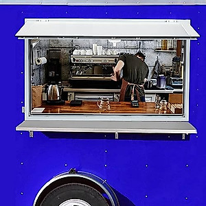 Concession Window w/Awning 60" W x 36" H Food Truck Serving Window Benefits for Your Food Truck or Trailer