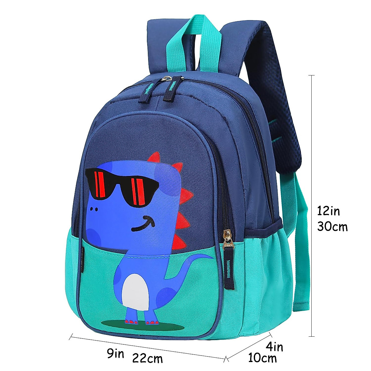 POWOFUN Kids Toddler Preschool Travel Backpack Cool Cute Cartoon Daypack (Dinosaur Green)