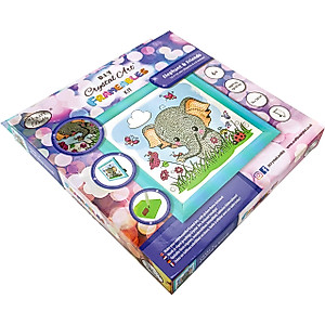 Craft Buddy Crystal Art CAFBL-4 Unicorn Rainbow, 16x16cm Frameable Crystal Art