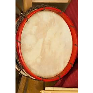 Goat Skin Djembe Head | Goatskin for Drum Doumbek| Natural Flat Round Piece GOAT SKIN Head untanned by AnNafi (14 inches)