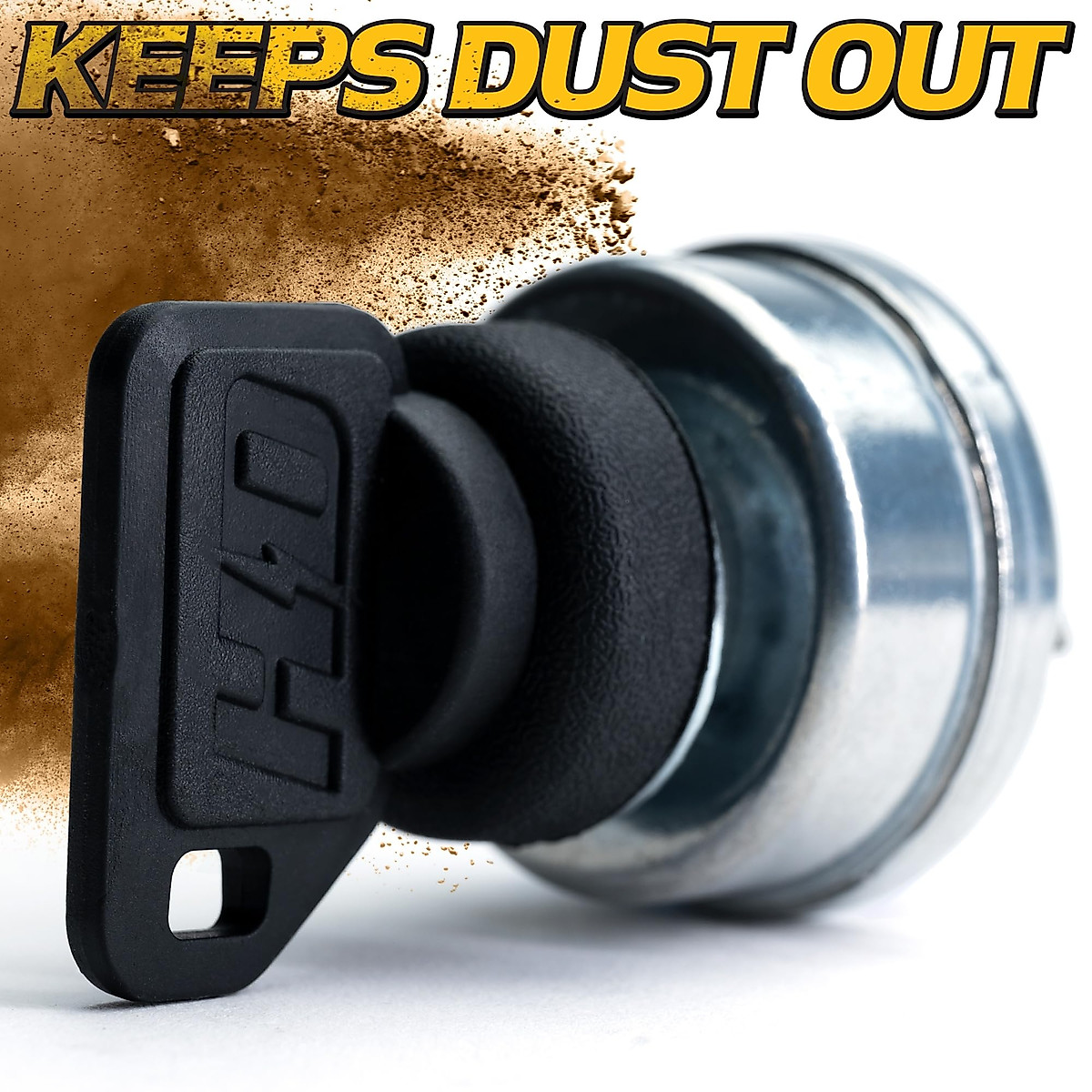 HD Switch Replaces Toro, Lawnboy Z310 TimeCutter ZX440 ZX525 Starter Ignition Key Switch - Ultimate Dual Protection Upgrade - 3 Keys & Free Carabiner