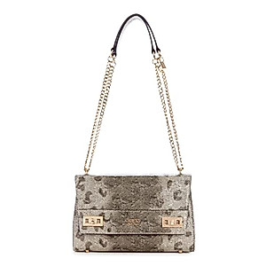 GUESS Katey Flap Shoulder Bag, Charcoal