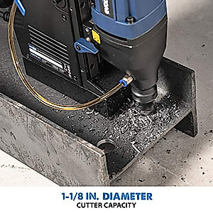 Evolution Heavy Duty 1-1/8 inch Industrial Magnetic Drill With Carry Case - S28MAG