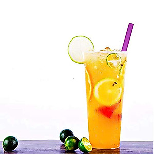 Assorted Colors Plastic Straws (Straight 200 pack)