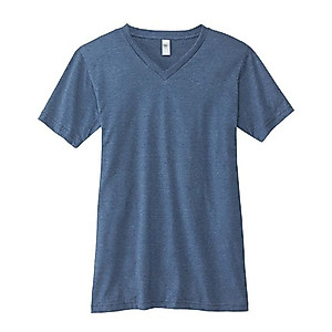 Bella + Canvas Unisex Jersey Short-Sleeve V-Neck T-Shirt XL HEATHER NAVY